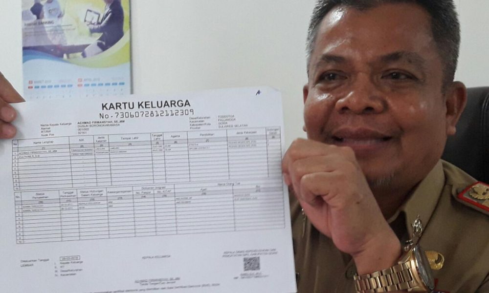 Disdukcapil Gowa Gunakan Barcode Untuk Pengurusan KK dan Akte Lahir ...