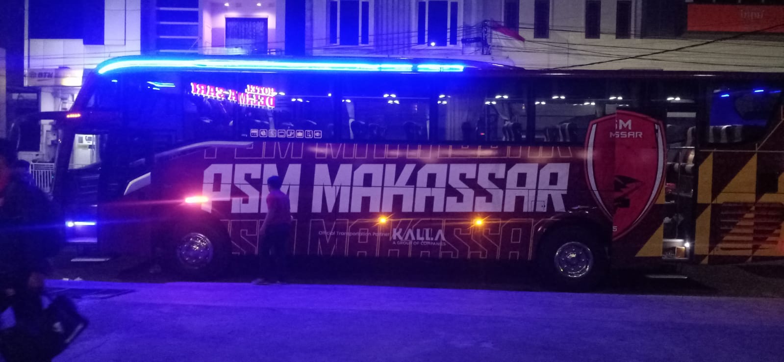 PSM Launching Bus Baru, Langsung Dipakai Pemain ke Parepare - Ujung Jari