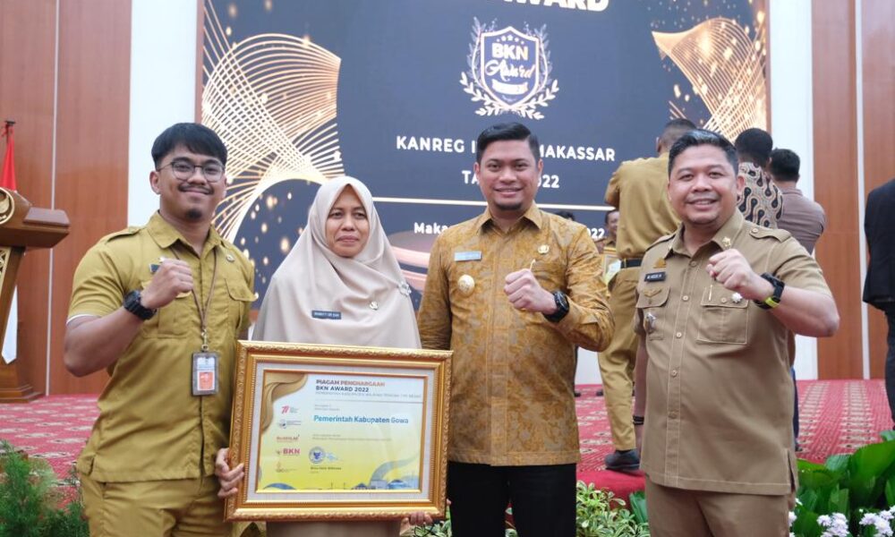 Gowa Raih BKN Award 22 Wilreg IV – Ujung Jari
