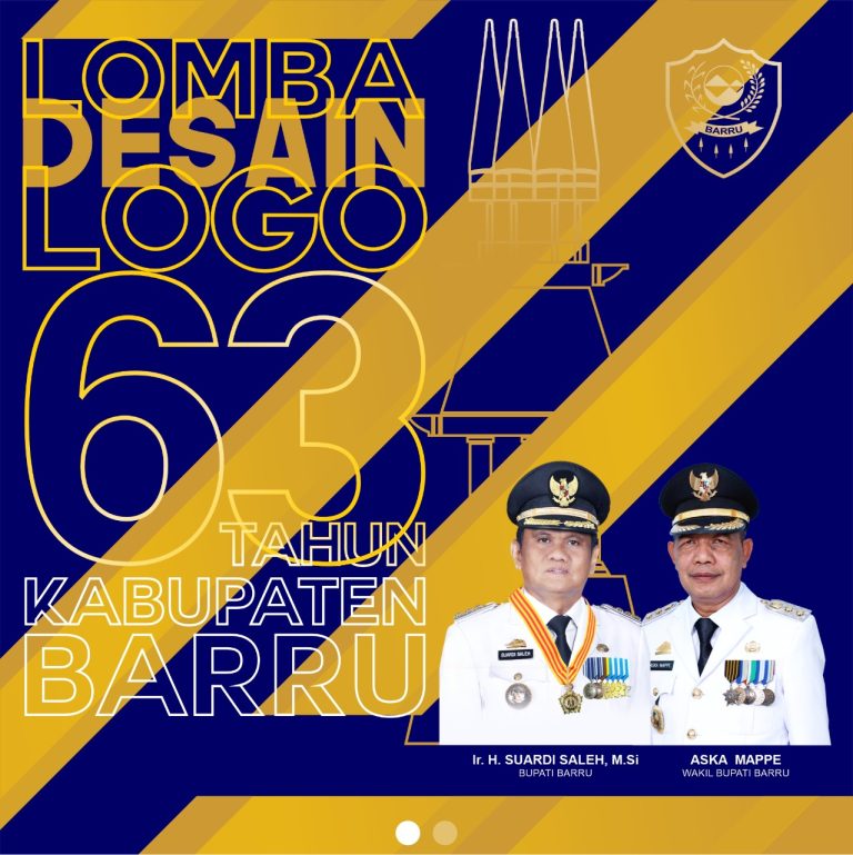 Desain Logo HUT Barru Ke 63 Disayembarakan - Ujung Jari