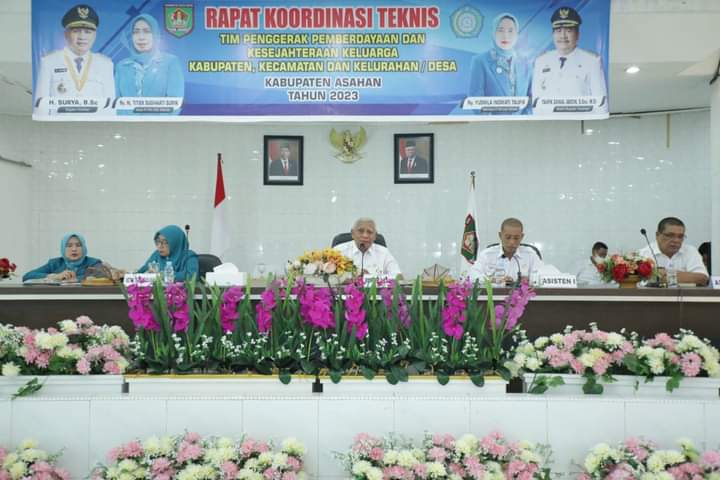 Bupati Asahan Pimpin Pembukaan Rakornis Perdana TP PKK Tahun 2023 - Ujung Jari