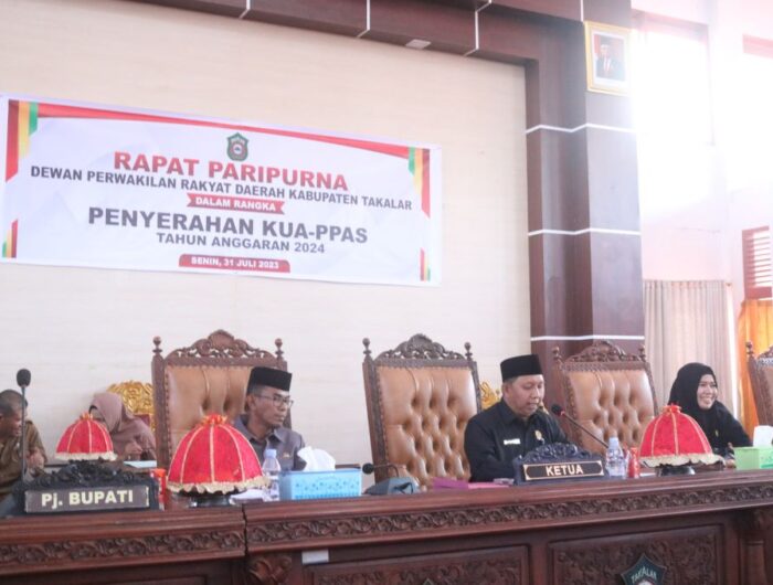 Pj Bupati Takalar Serahkan KUA-PPAS TA 2024 ke DPRD - Ujung Jari