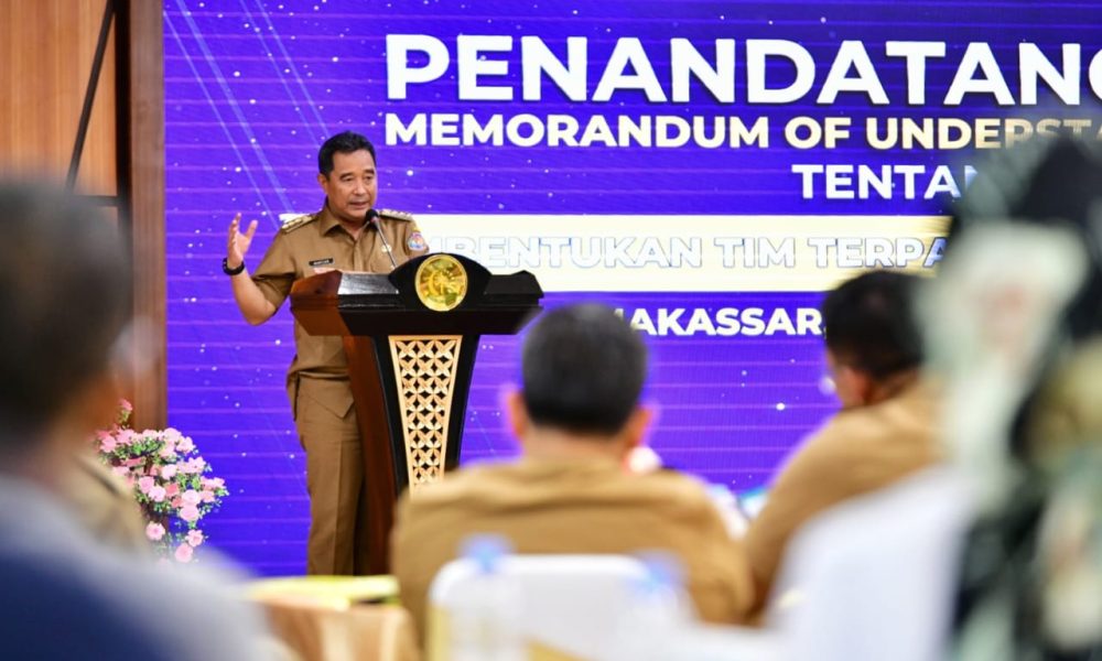 Pj Gubernur Bahtiar Tandatangani Mou Pembentukan Tim Terpadu Pelayanan