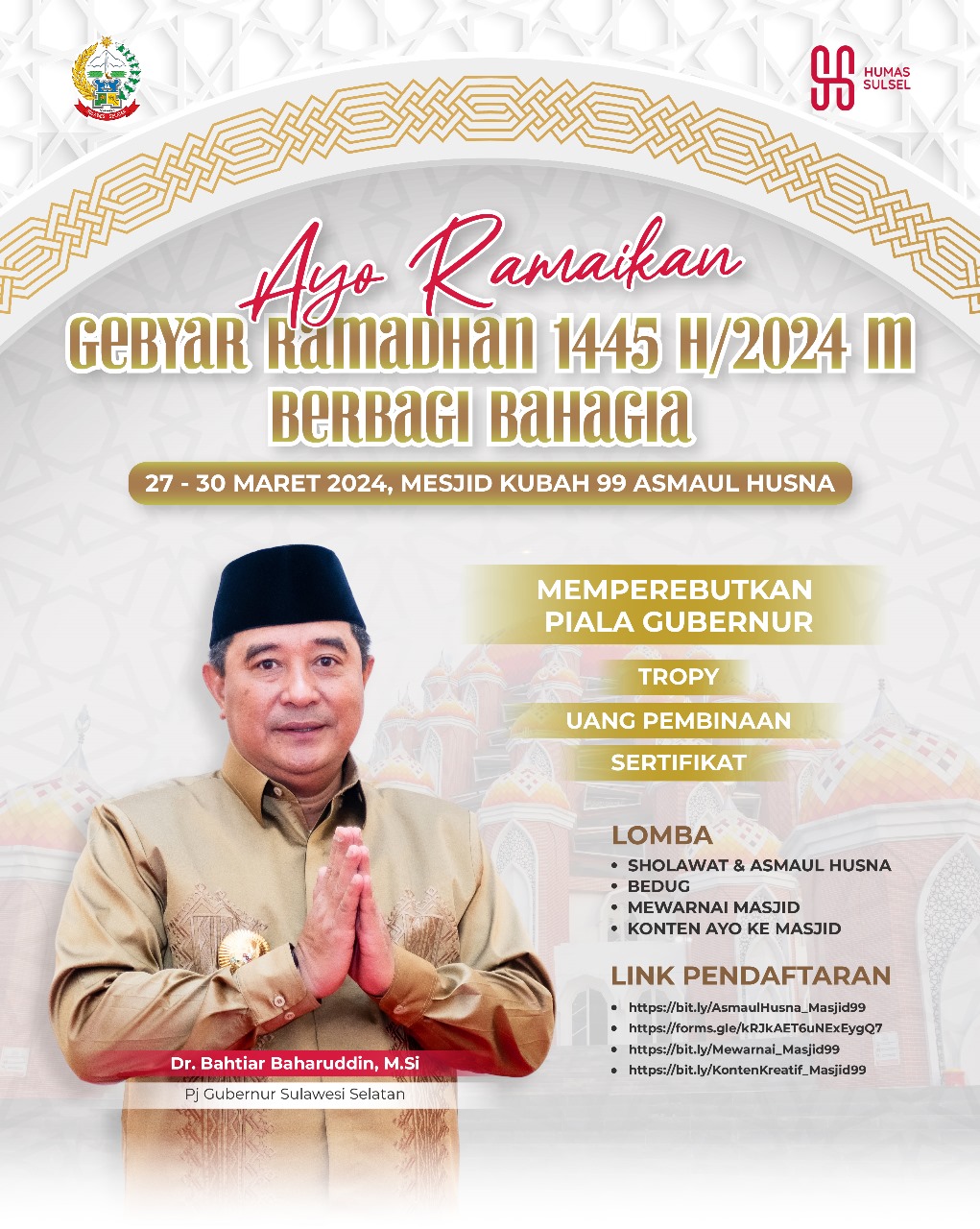 Pemprov Sulsel Ajak Masyarakat Hadiri Buka Puasa Akbar dan Nuzulul Qur ... Pemprov Sulsel Ajak Masyarakat Hadiri Buka Puasa Akbar dan Nuzulul Qur ...