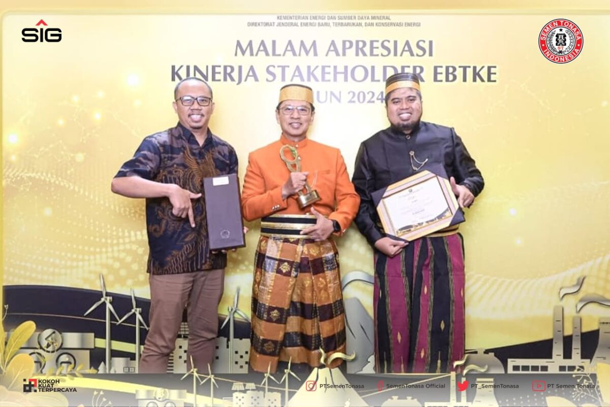 Diajang EBTKE 2024, PT Semen Tonasa Terima Penghargaan Kementerian ESDM ...
